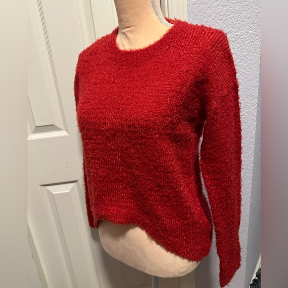 L.A. GOLD | Sweaters | Holiday Red Cropped Sweater | Poshmark